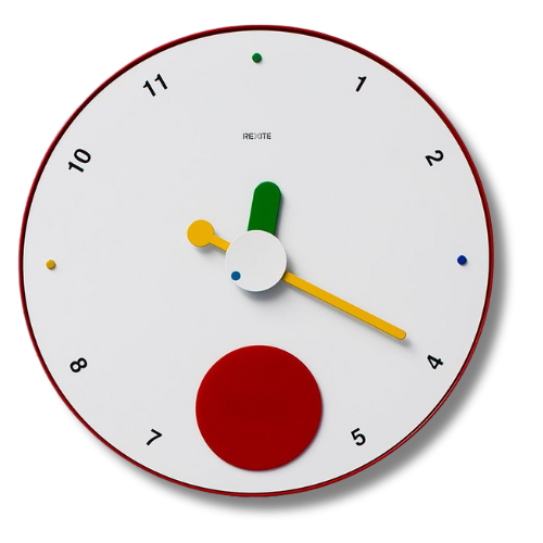 Rexite Contrattempo Wall Clock in White by Barbieri – The Gift & Co